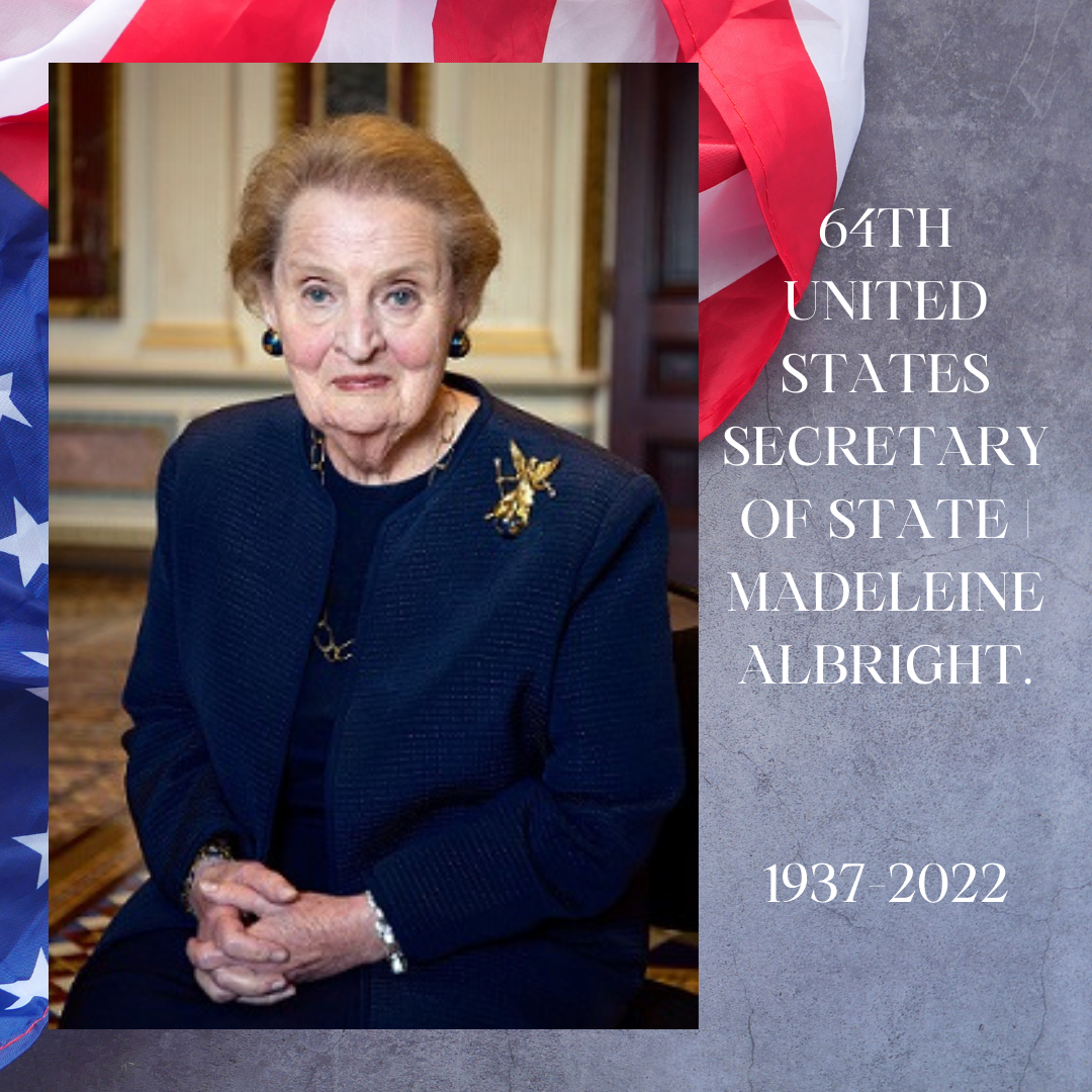 64TH UNITED STATES SECRETARY OF STATE | MADELEINE ALBRIGHT – {HEART'S ...